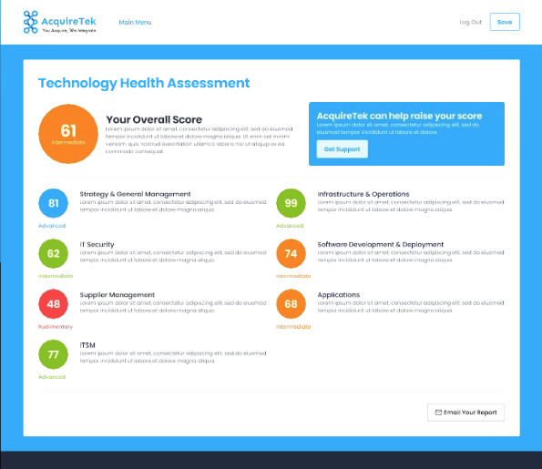 AcquireTek | Tech Health Assessment